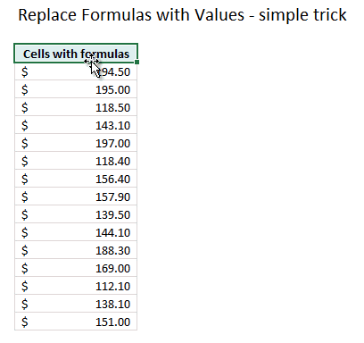 Replace formulas with values with a simple wiggle » Chandoo.org - Learn Excel, Power BI ...